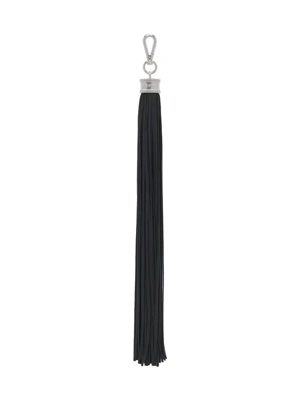 Alexander McQueen Leather Tassel Charm - Black