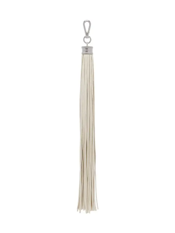 Alexander McQueen Leather Tassel Charm - Cream