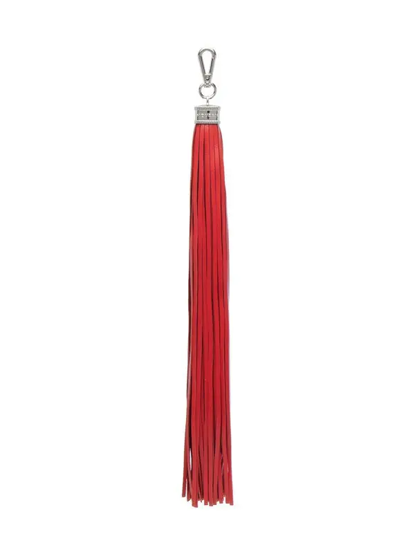 Alexander McQueen Leather Tassel Charm - Red