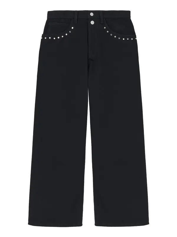 Alexander McQueen Cropped Denim Jeans - Black