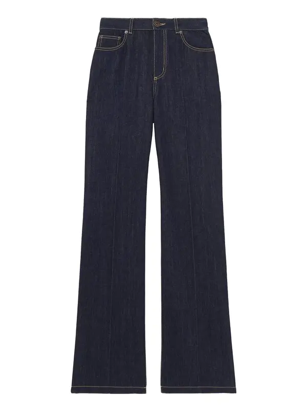 Alexander McQueen Straight Leg Jeans - Dark Blue Wash