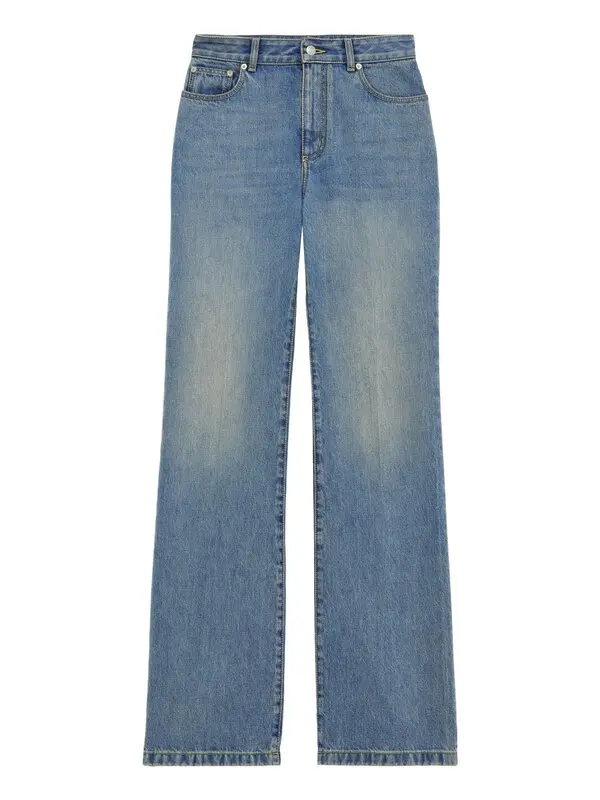 Alexander McQueen Straight Leg Jeans - Washed Blue