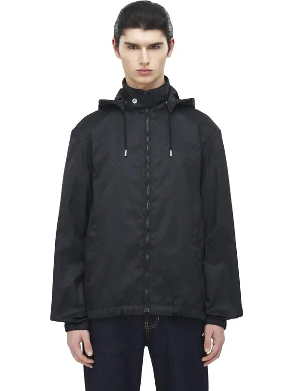 Alexander McQueen Skull Jacquard Windbreaker - Black