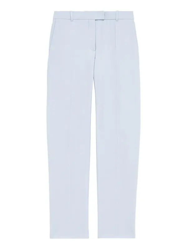 Alexander McQueen Cropped Tailored Trousers - Light Blue