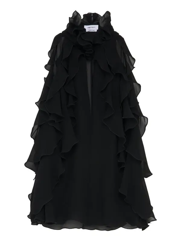 Alexander McQueen Ruffled Top - Black