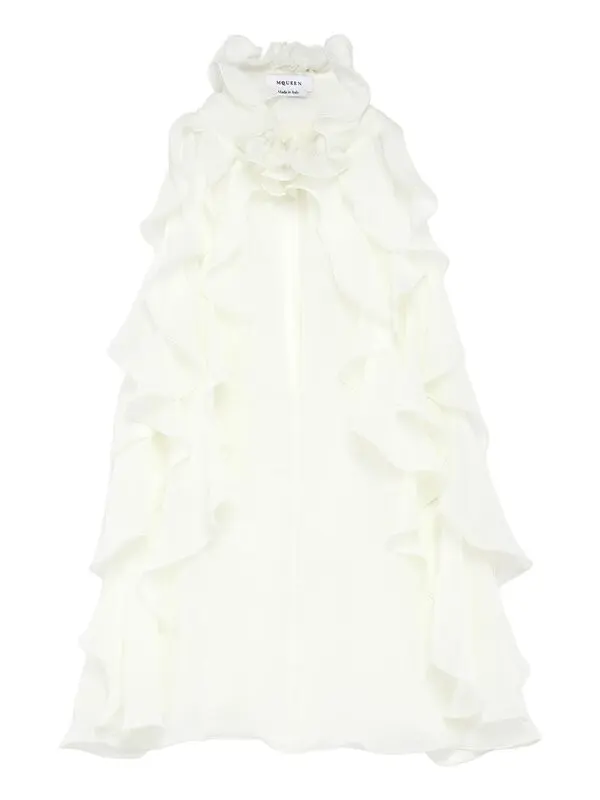 Alexander McQueen Ruffled Top - Cream