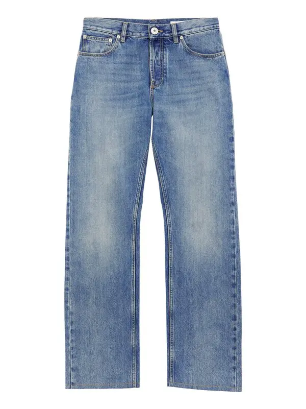 Alexander McQueen Straight Leg Jeans - Washed Blue