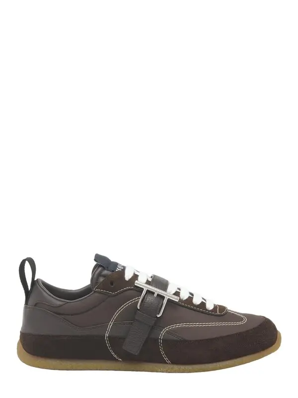 Alexander McQueen Ec1 T-bar Sneaker - Dark Brown