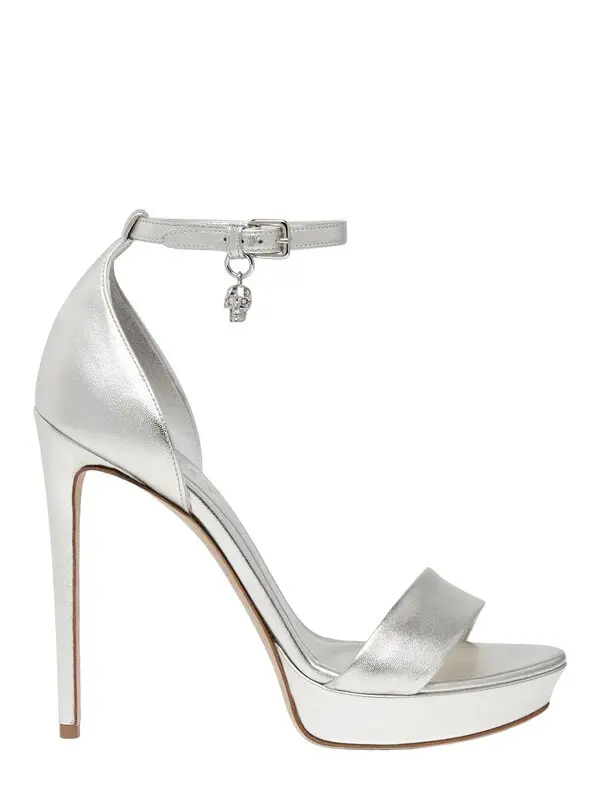 Alexander McQueen Jewel Platform Sandal - Silver