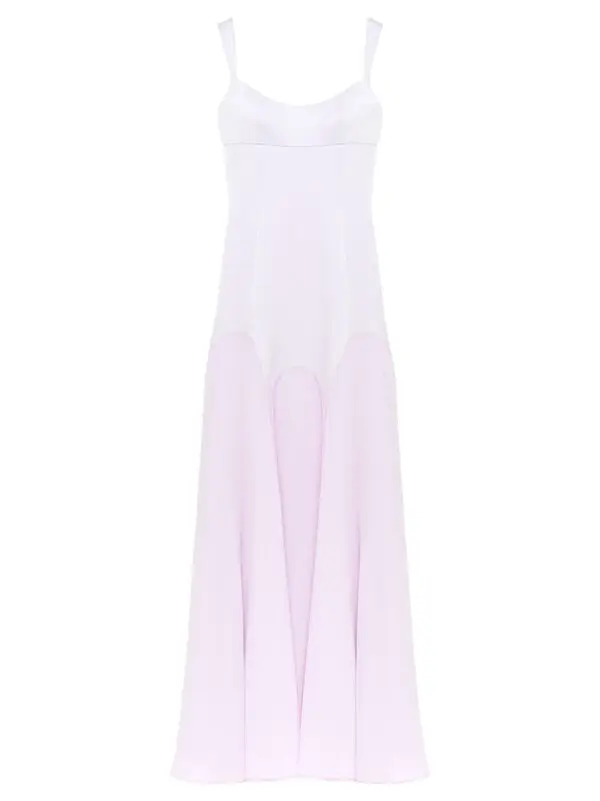 Alexander McQueen Satin Evening Dress - Pink