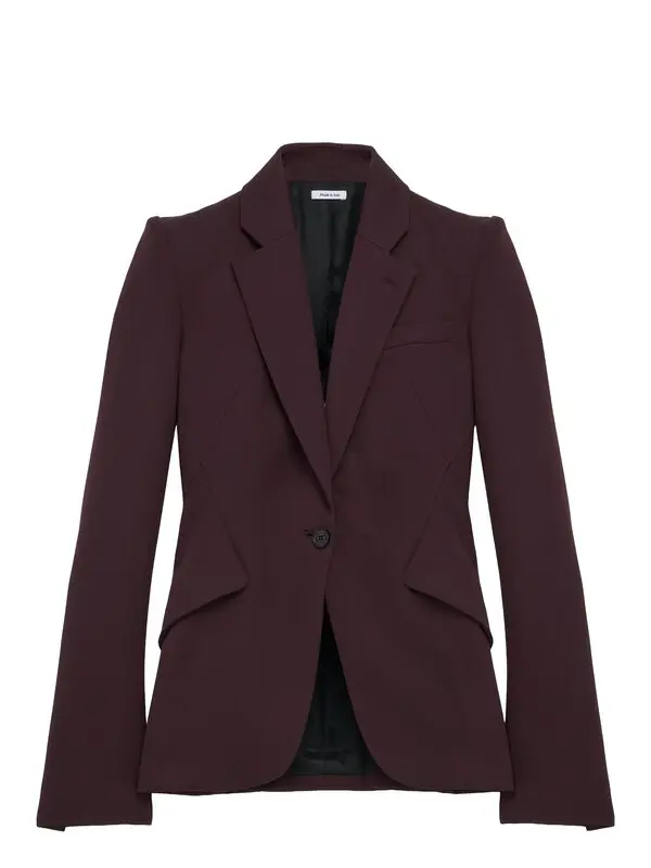 Alexander McQueen Single-breasted Jacket - Dark Red