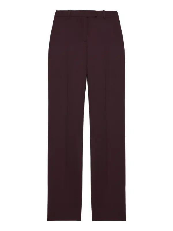Alexander McQueen Straight-leg Tailored Trousers - Dark Red