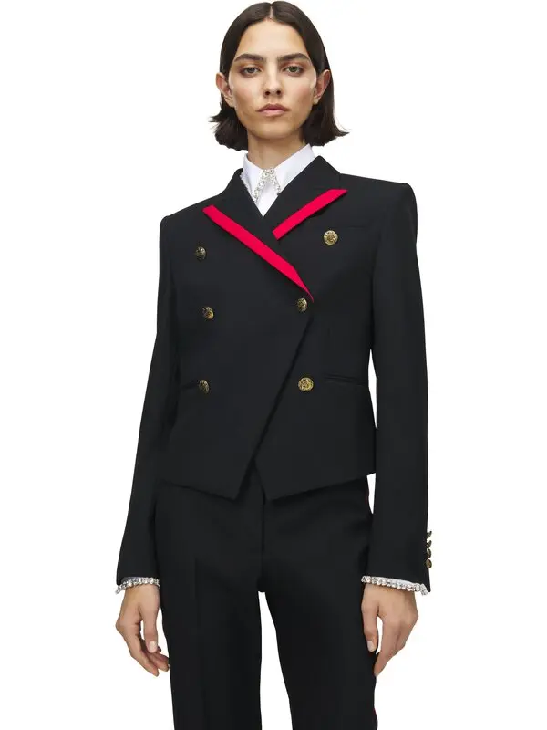 Alexander McQueen Uniform Double-breasted Jacket - Black