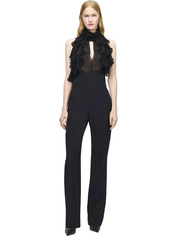 Alexander McQueen High-waisted Tailored Trousers - Black