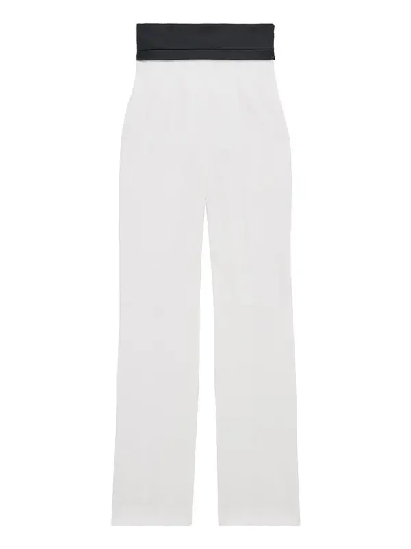 Alexander McQueen High-waisted Tailored Trousers - White