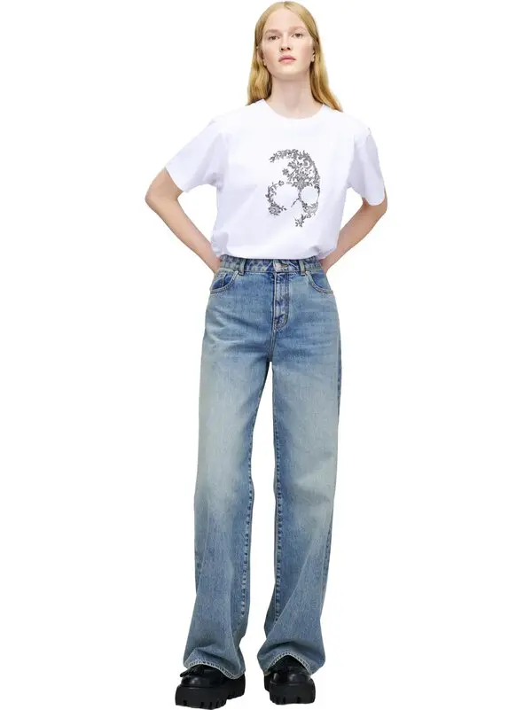 Alexander McQueen Wide-leg Jeans - Washed Blue