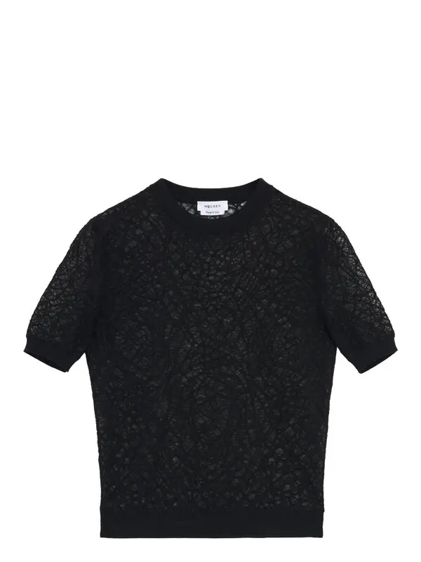 Alexander McQueen Spider Lace Top - Black
