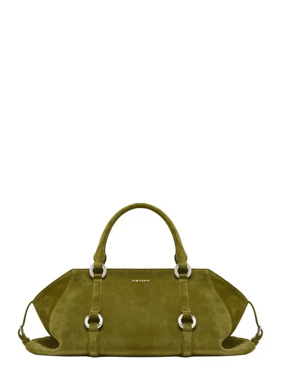 Alexander McQueen Farringdon Suede Bag - Green