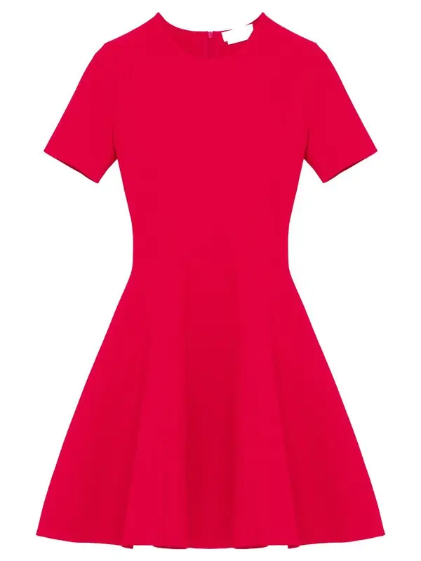 Alexander McQueen Fit And Flare Mini Dress - Red