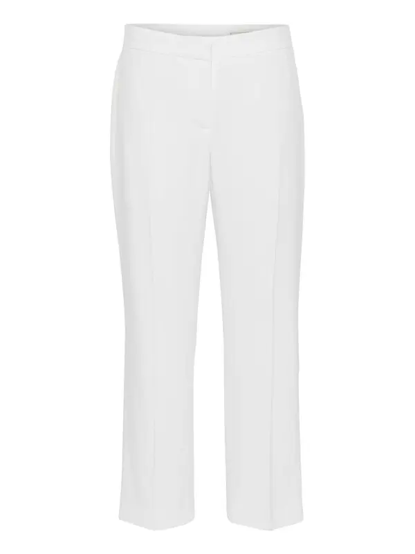 Alexander McQueen Leaf Crepe Cigarette Trousers - Light Ivory