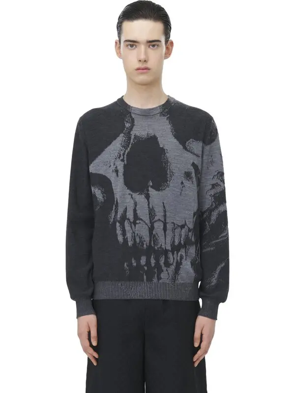 Alexander McQueen Skull Sweater - Black/grey