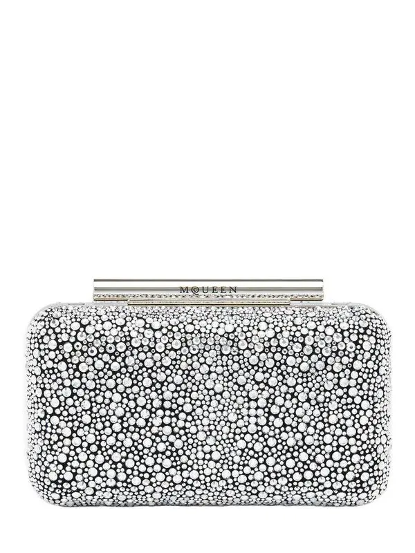 Alexander McQueen T-bar Box Clutch - Black
