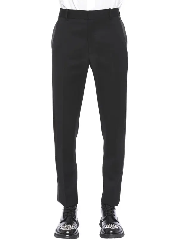 Alexander McQueen Tailored Cigarette Trousers - Black