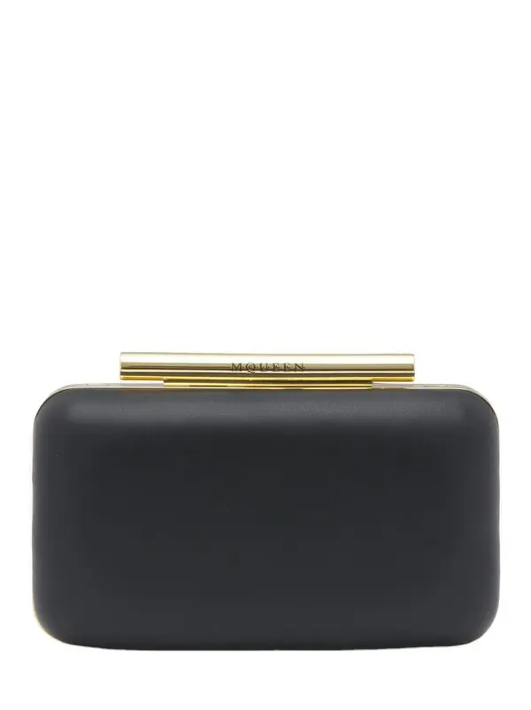 Alexander McQueen T-bar Box Clutch - Black