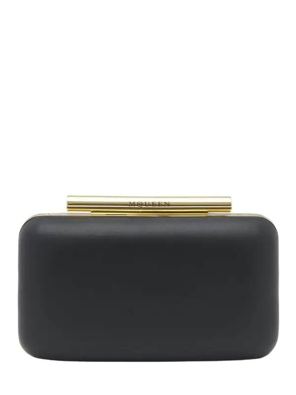 Alexander McQueen T-bar Box Clutch - Black