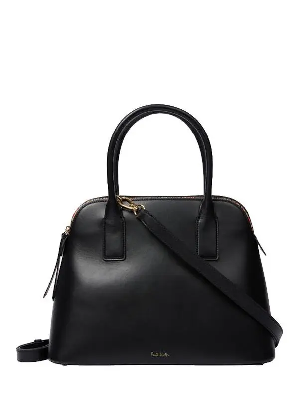 Paul Smith Leather Top Handle Bag - Black