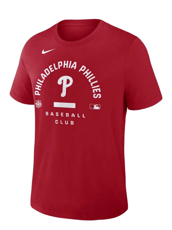 Nike Philadelphia Phillies Authentic Collection Early Work Dri-fit Mlb T-shirt - Red