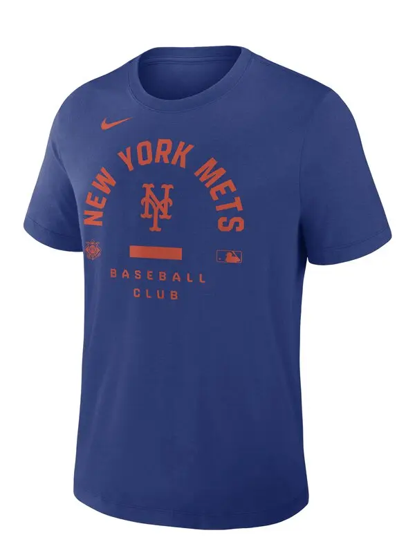 Nike New York Mets Authentic Collection Early Work Dri-fit Mlb T-shirt - Blue