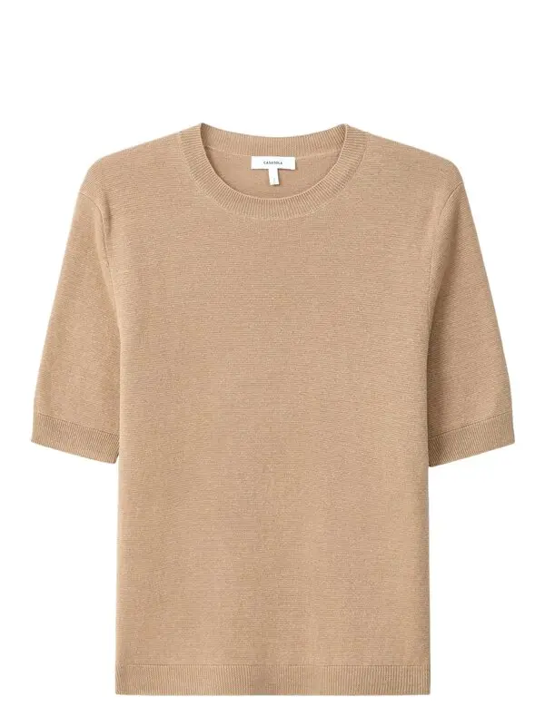 CASASOLA Dora Knit Top - Camel