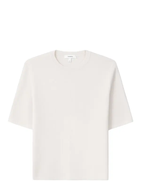 CASASOLA Eva Silk Top - Tapioca