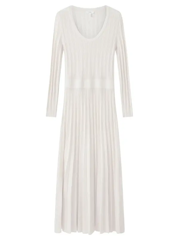 CASASOLA Mariacarla Pointelle Dress - Ivory