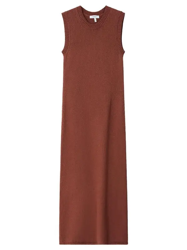 CASASOLA Violeta Midi Dress - Brown