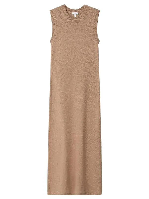 CASASOLA Violeta Midi Dress - Camel