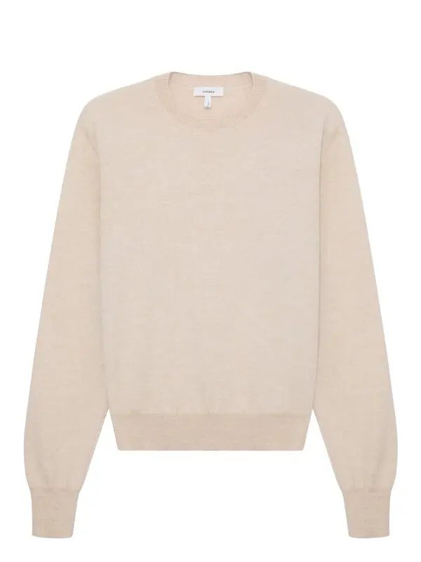 CASASOLA Pio Crewneck Sweater - Sand