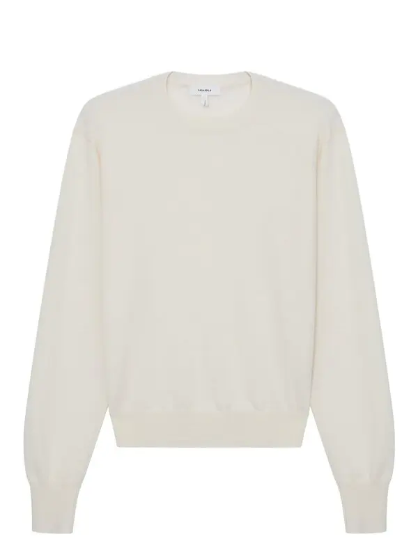 CASASOLA Pio Crew Sweater - Tapioca