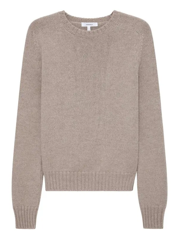CASASOLA Mia Crewneck Sweater - Stone