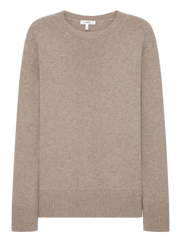 CASASOLA Maria Crewneck - Stone
