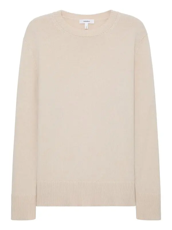 CASASOLA Maria Crewneck Sweater - Sand