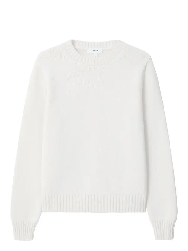 CASASOLA Pina Four-ply Crewneck Sweater - Tapioca