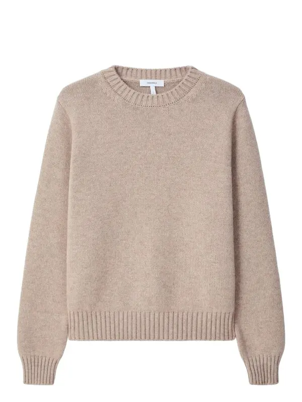 CASASOLA Pina Four-ply Crewneck Sweater - Stone