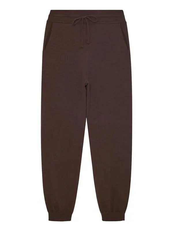 CASASOLA Fiore Cashmere Joggers - Espresso