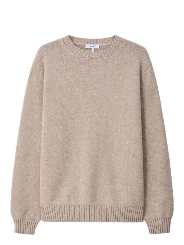CASASOLA Pino Four-ply Crew - Stone