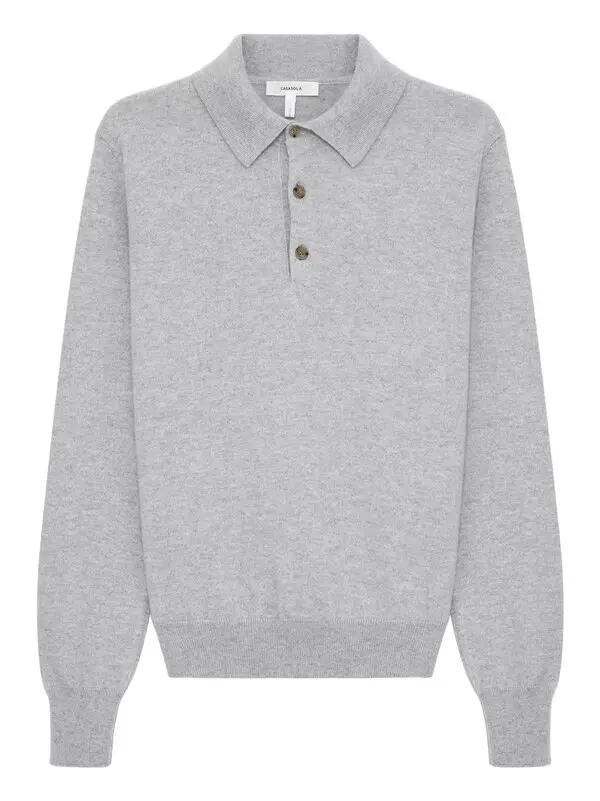 CASASOLA Carmela Cashmere Polo - Grey