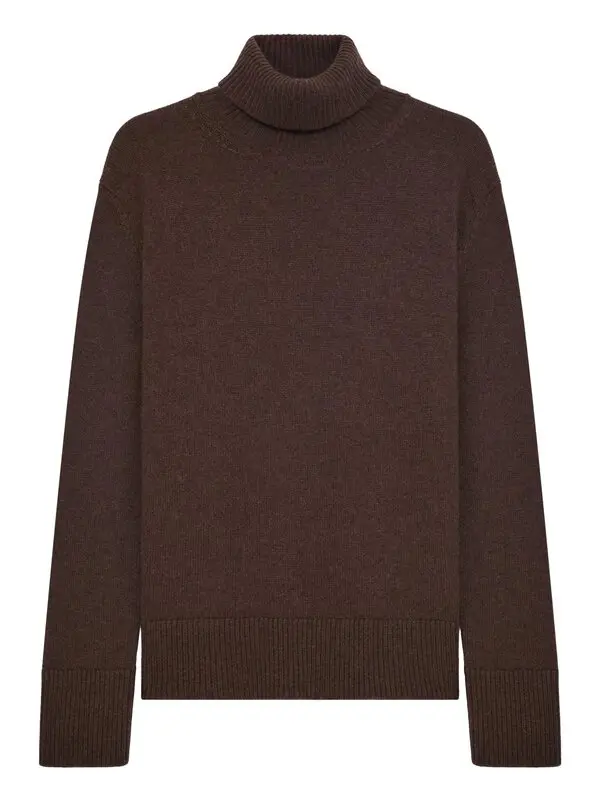 CASASOLA Adelina Turtleneck - Espresso
