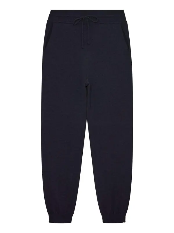 CASASOLA Compact Cashmere Jogging Trousers - Navy