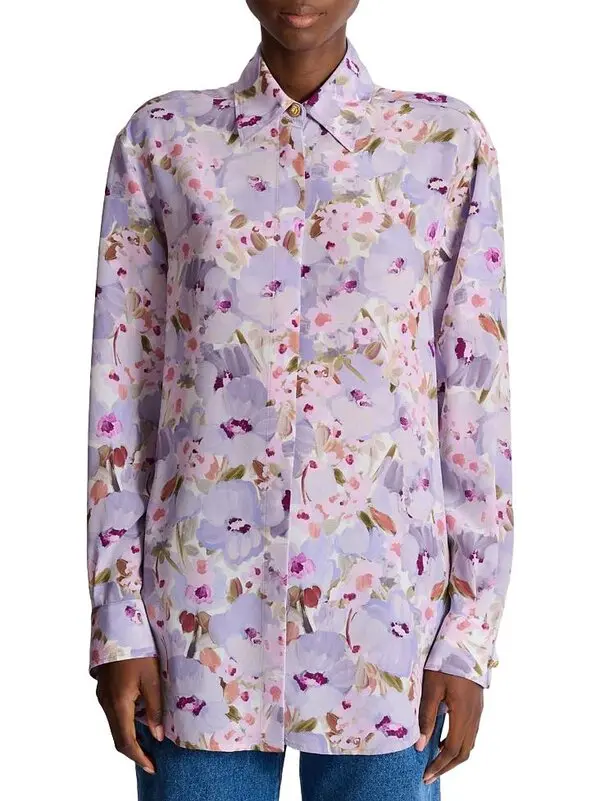 Balmain Printed Cotton Poplin Shirt - Multicolor